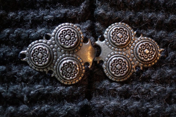 Pewter Clasp Closures for Sweater or Jacket | Etsy