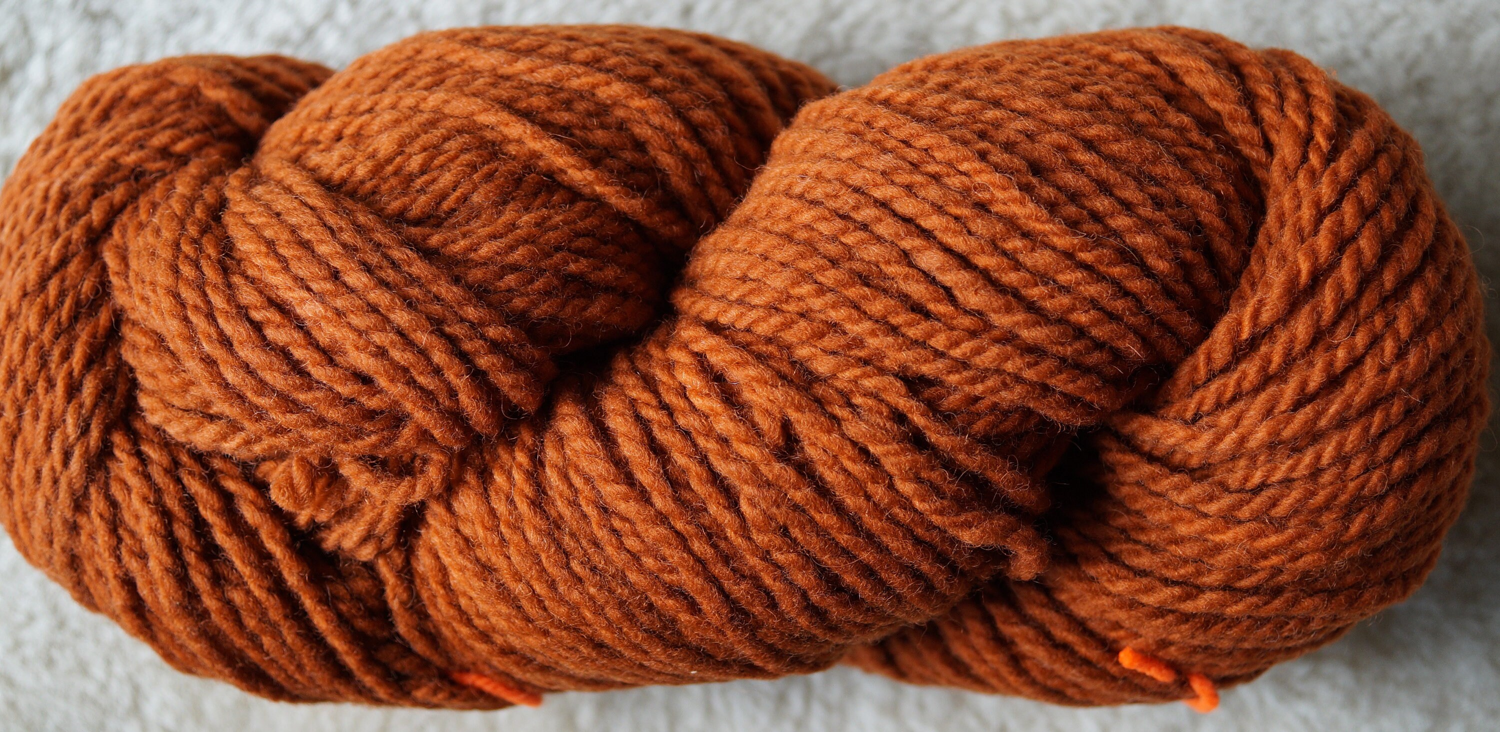 Wattlebark bulky 2 ply soft wool yarn from our American farm, free shipping