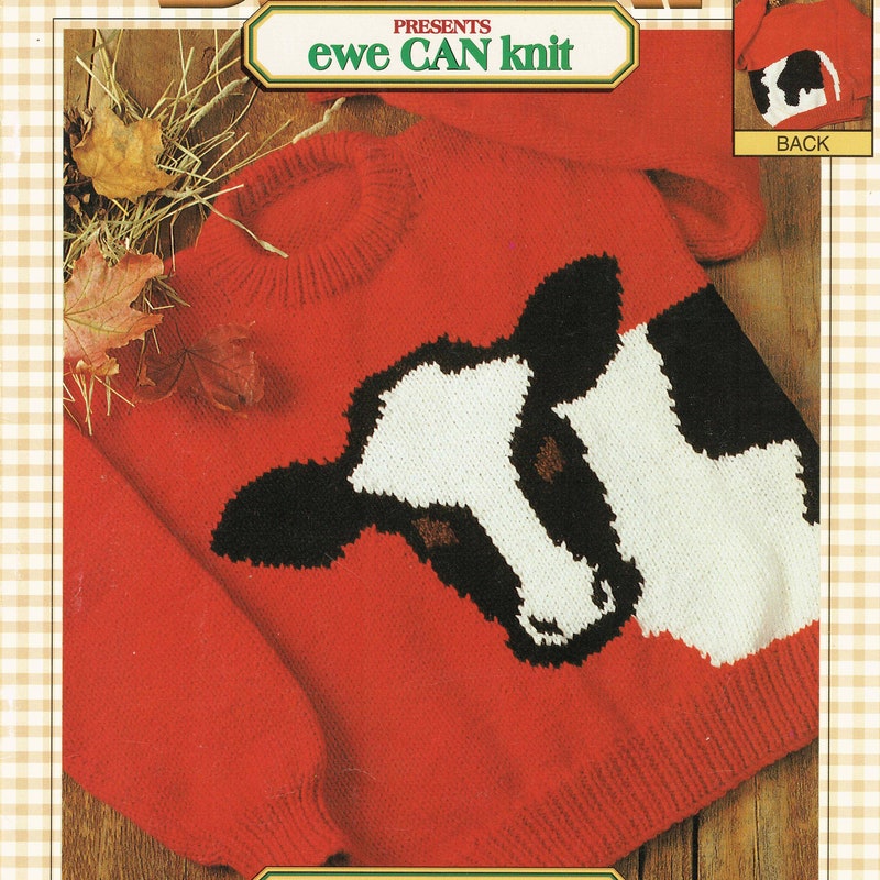 Cow Sweater Pattern - Etsy