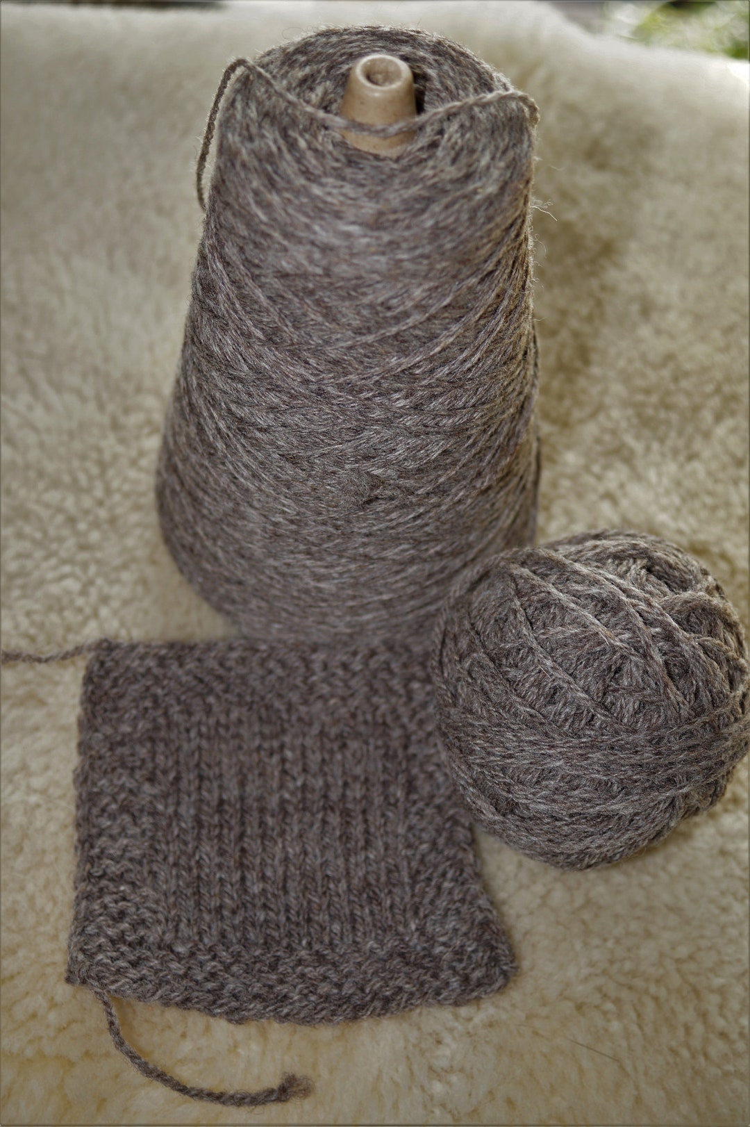 Medium Gray Sheep DK Wool Natural Color 3 Ply Yarn From Our Family ...