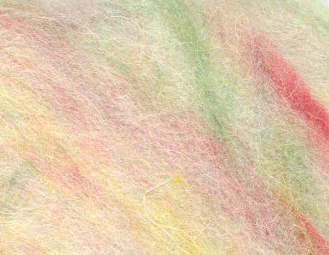 Wool and Acrylic Roving for Hand Spinning, Two Color Ways Available ...