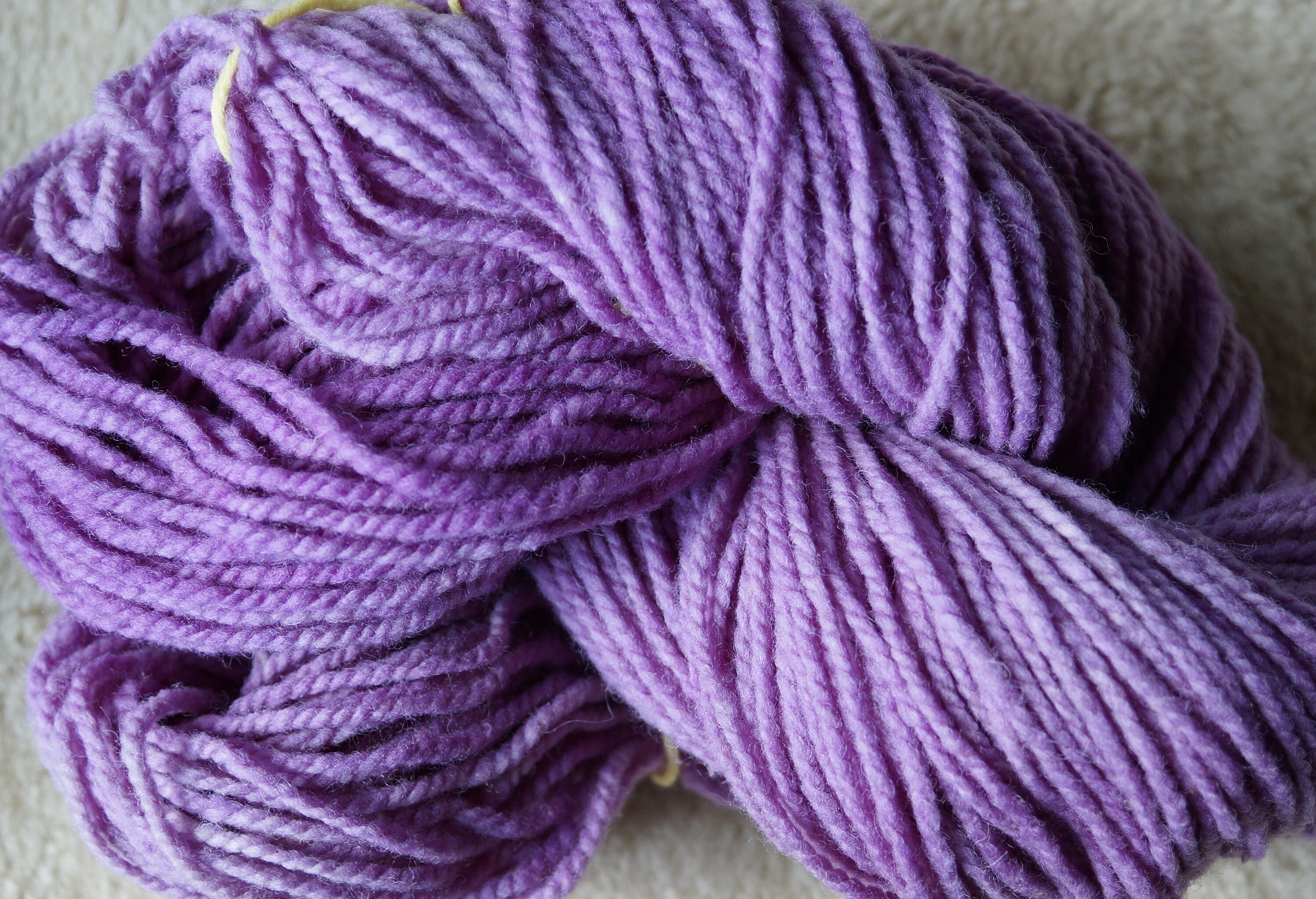 Shaded Lilacs bulky 2 ply soft wool yarn from our American farm, free ...