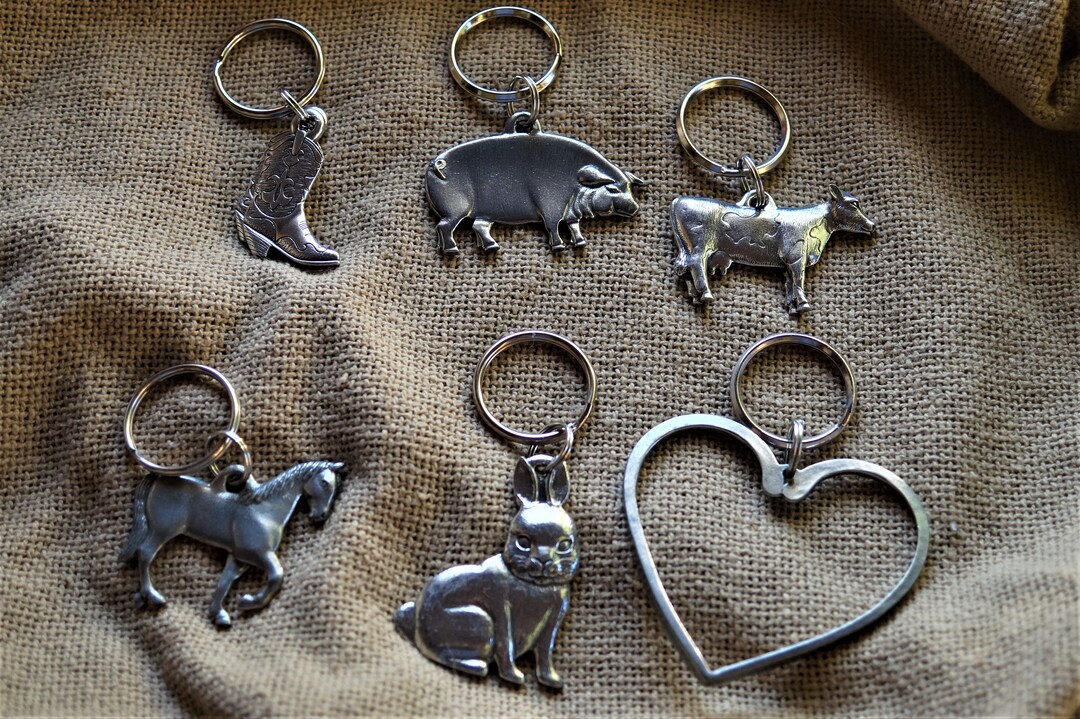 Danforth Keyring Pewter Made in the USA Free Shipping Offer - Etsy
