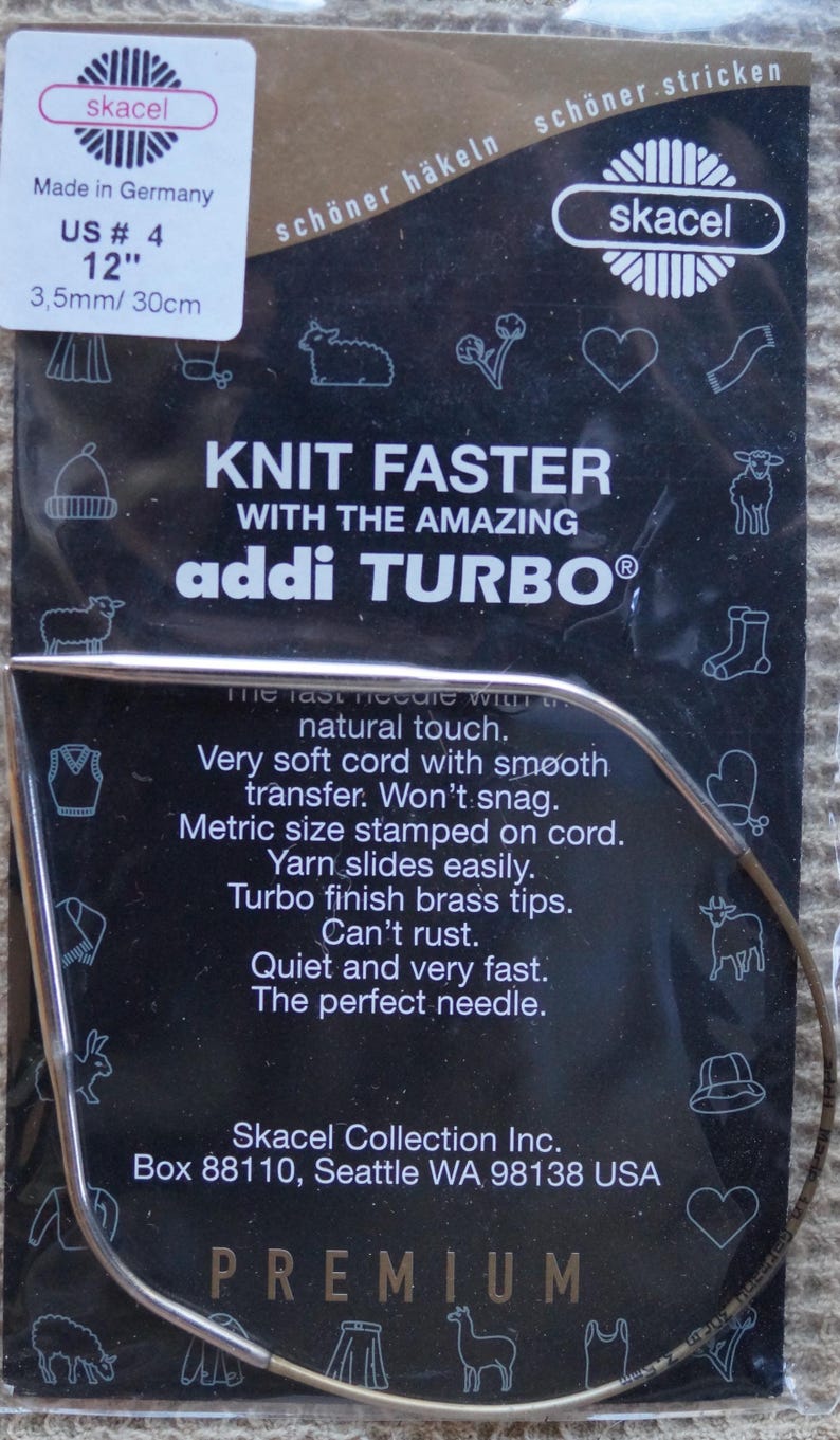 12 Inch Addi Turbo Circular Needles Sale Price - Etsy
