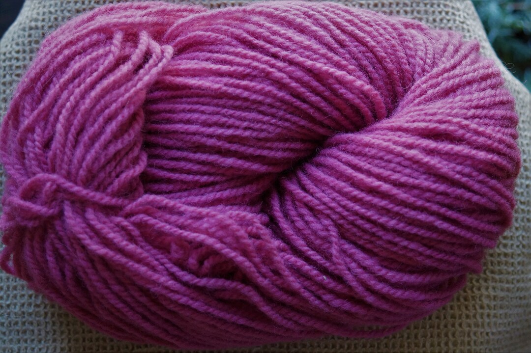 Cochineal Kettle Dyed Worsted Weight 2 Ply Wool Yarn Free Shipping ...