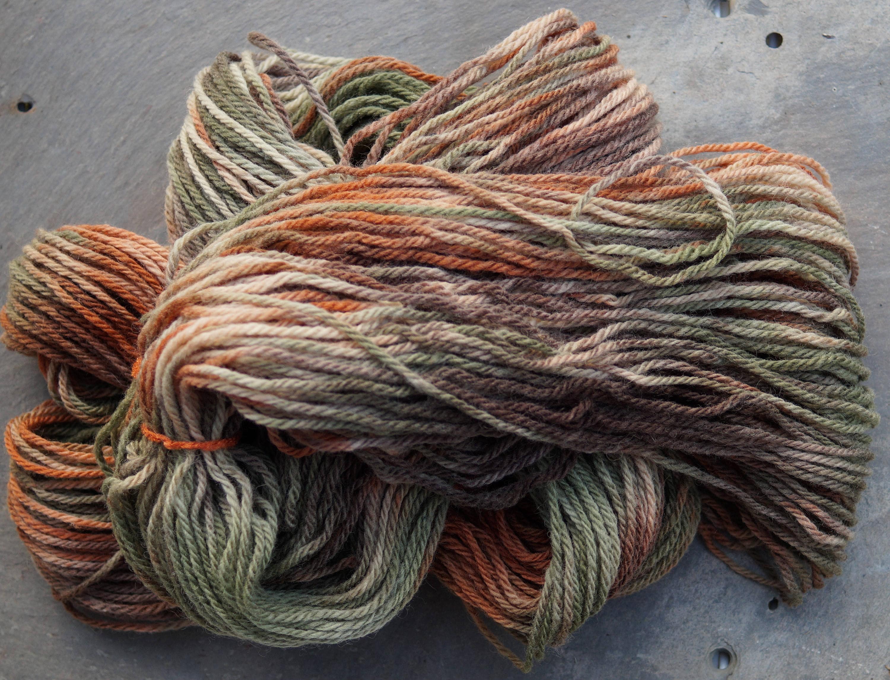 Autumn Colors hand dyed 3 ply worsted weight soft wool yarn from our ...