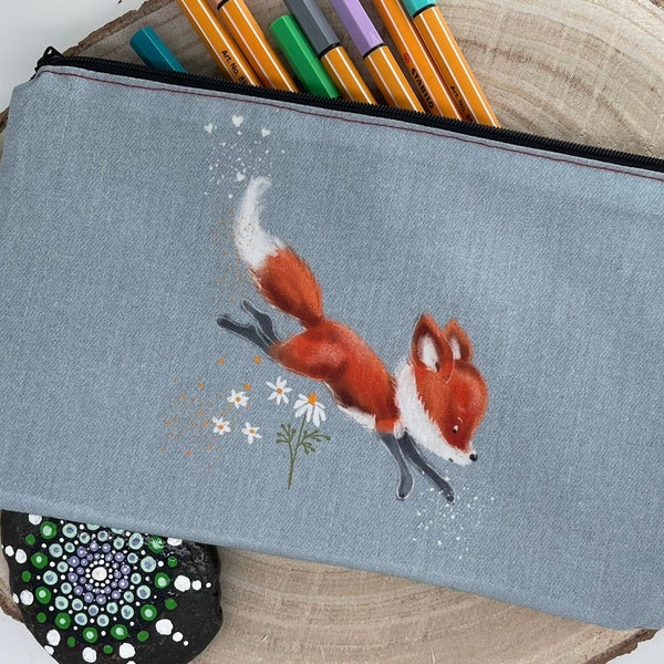Fox Pencil Case - Etsy