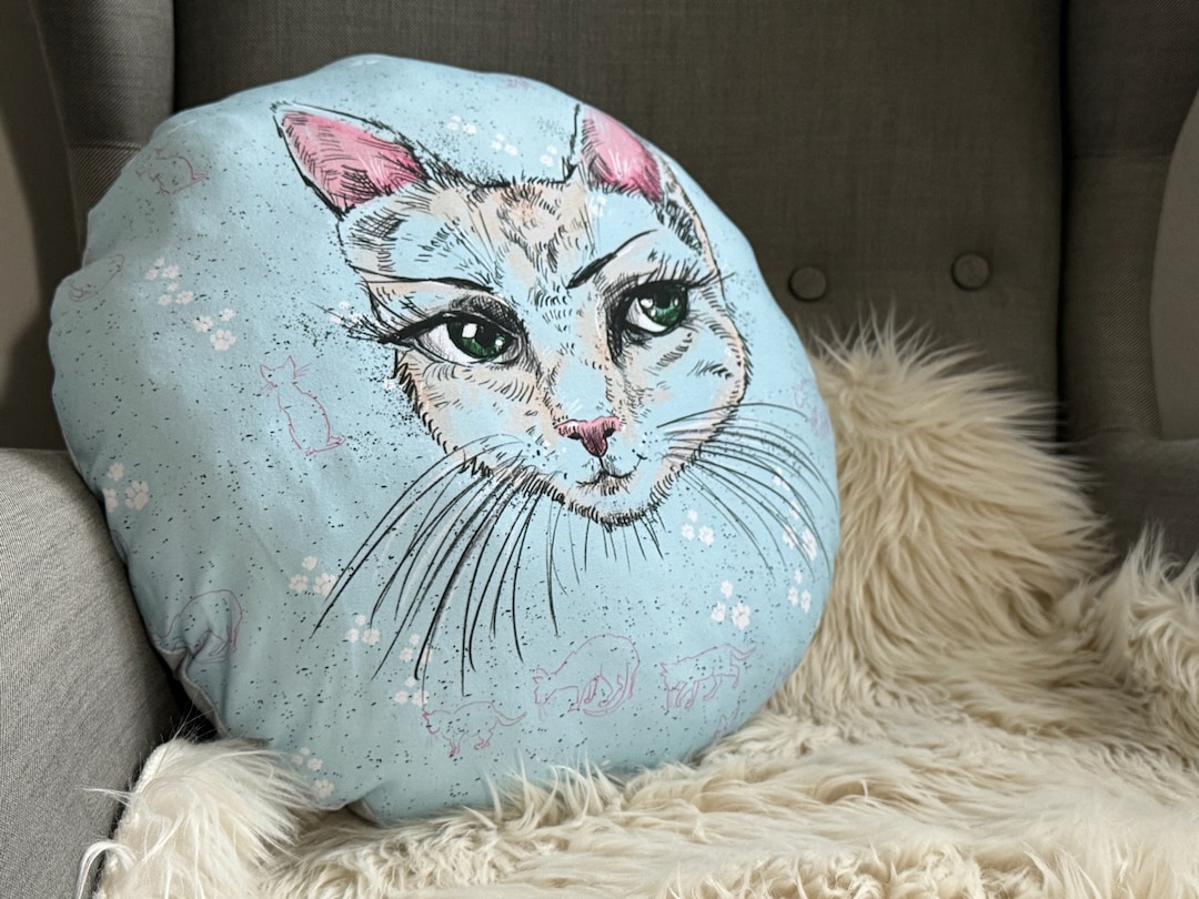 Soft Cozy Pillow Cuddly Pillow Decorative Pillow Travel Pillow With Cat ...