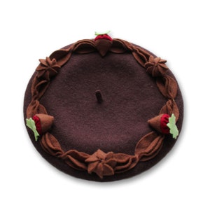Chocolate Cake Beret - Etsy