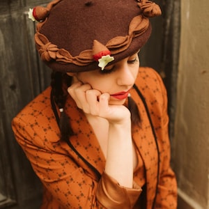 Chocolate Cake Beret - Etsy
