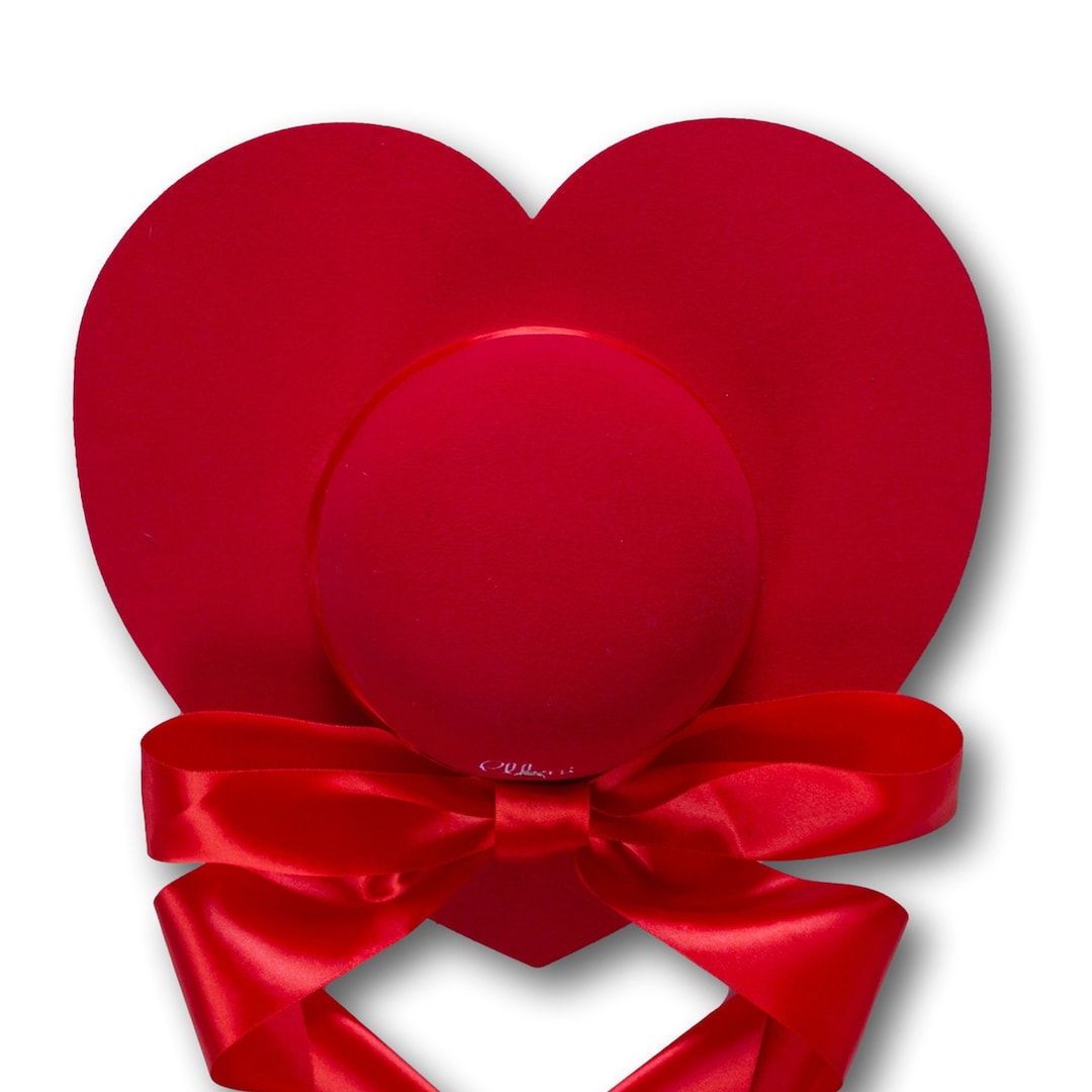 Dazzled Heart Hat in Red - Etsy