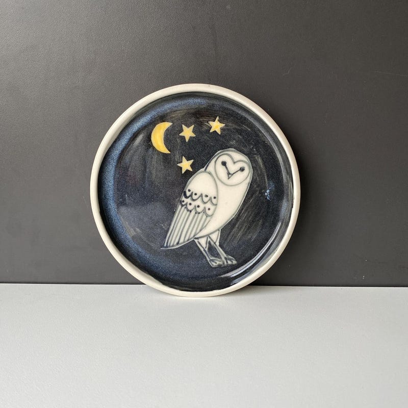 Owl Dish - Etsy