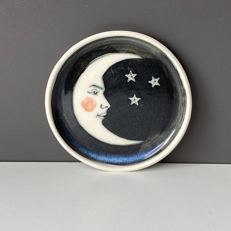 Ceramic Moon Dish - Etsy UK