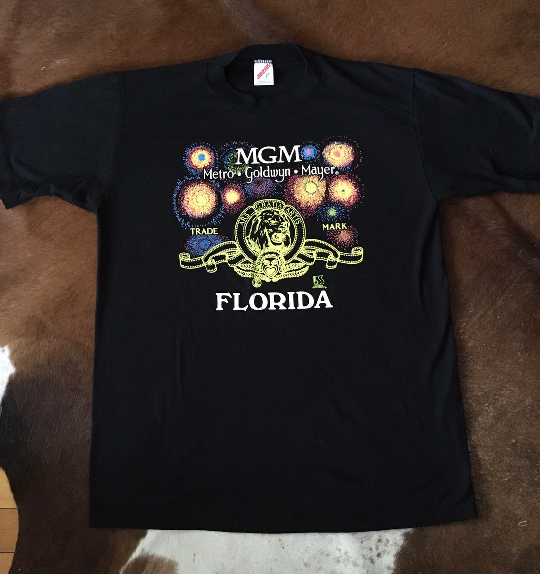 Vintage 80s 90s MGM Studios Florida Souvenir Tourist M L Black 5050 ...
