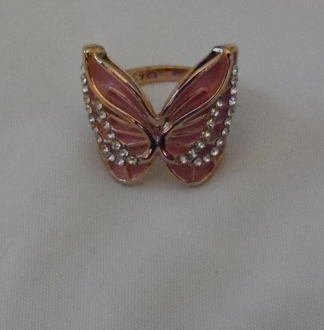 Butterfly Ring - Etsy