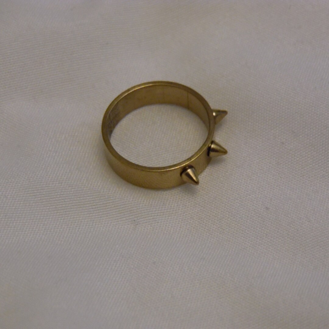 Sculptered Spike Ring - Etsy