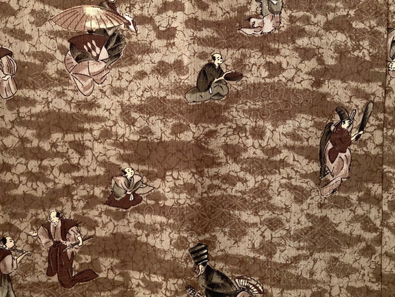 Vintage Men Juban, Samurai Wool Kimono, Handmade Japa… - Gem