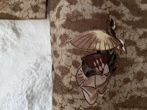 Vintage Men Juban, Samurai Wool Kimono, Handmade Japa… - Gem