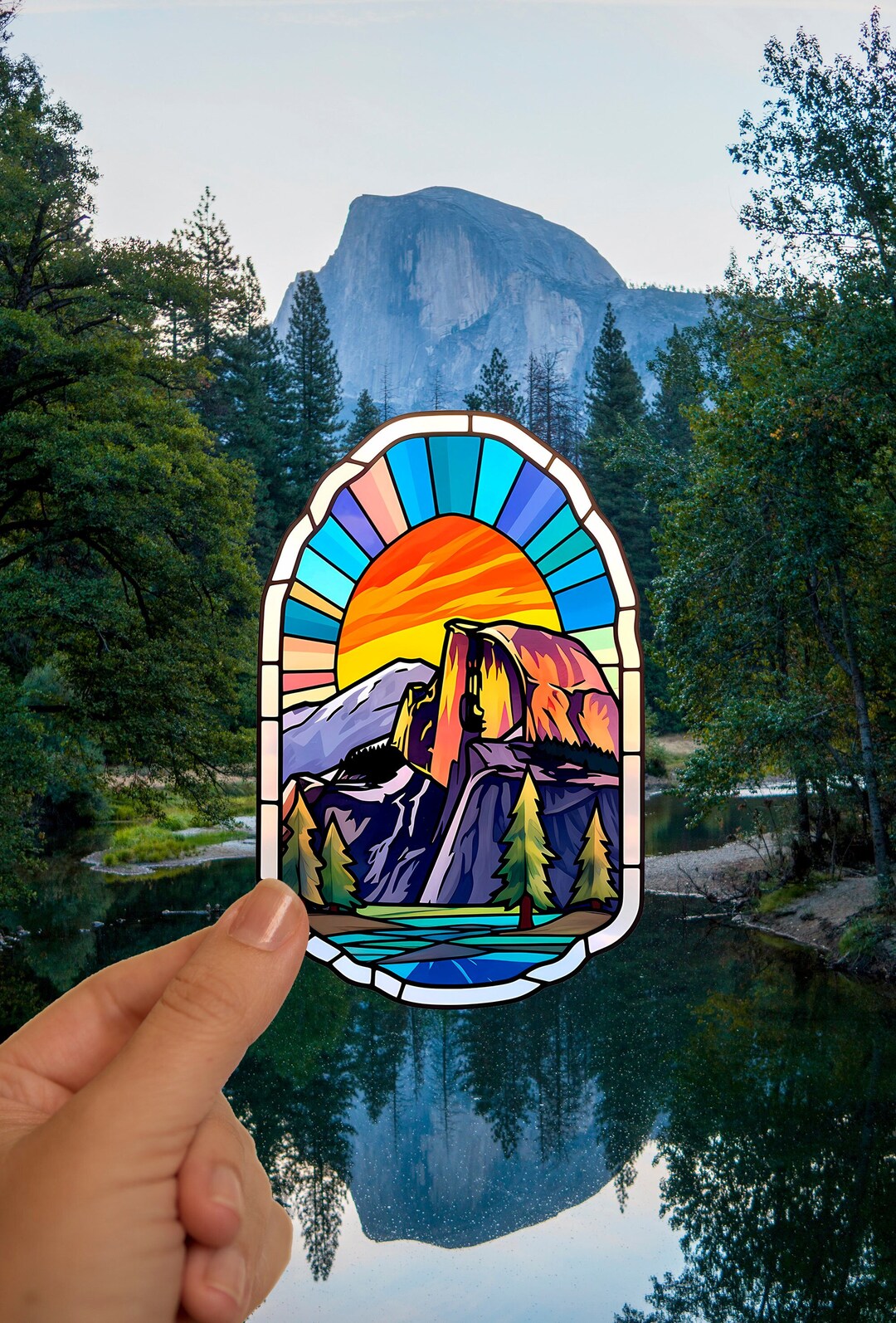 Yosemite National Park Half Dome Sticker - Waterproof Nature Inspired ...