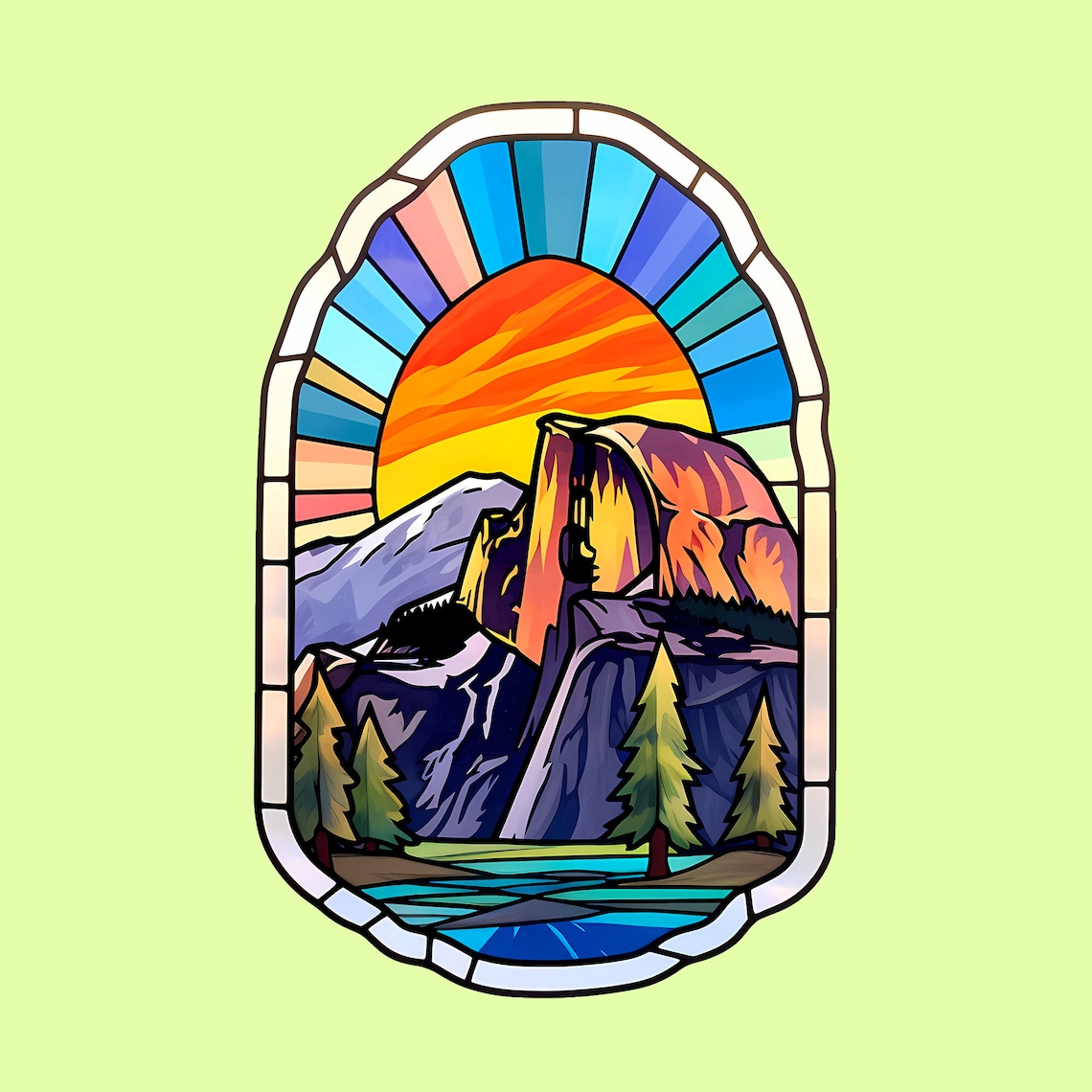 Yosemite National Park Half Dome Sticker Waterproof Nature - Etsy