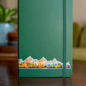 Autumn Mountain Forest Landscape Sticker - Waterproof Outdoorsy ...