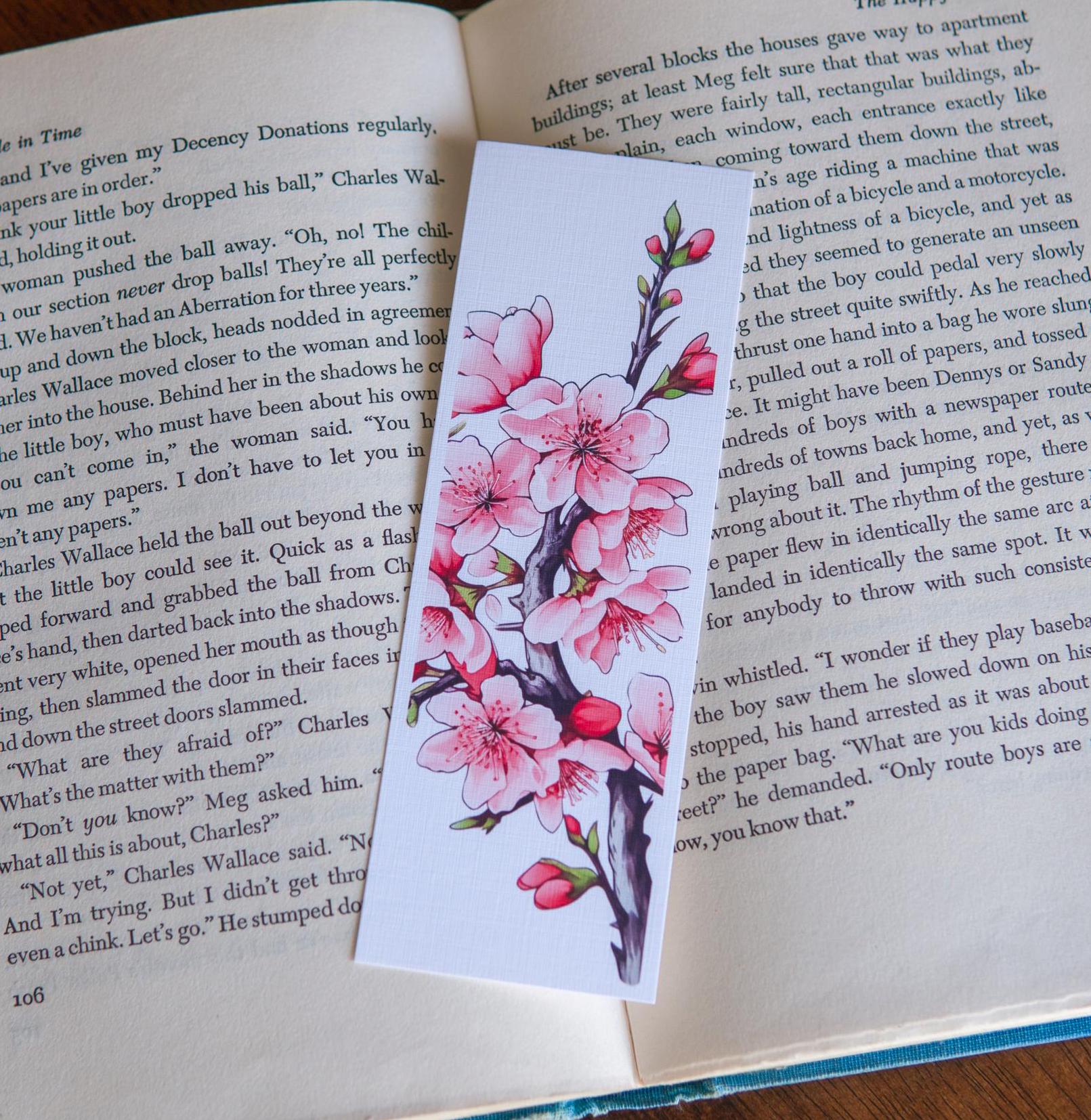 Cherry Blossom Bookmark Printable