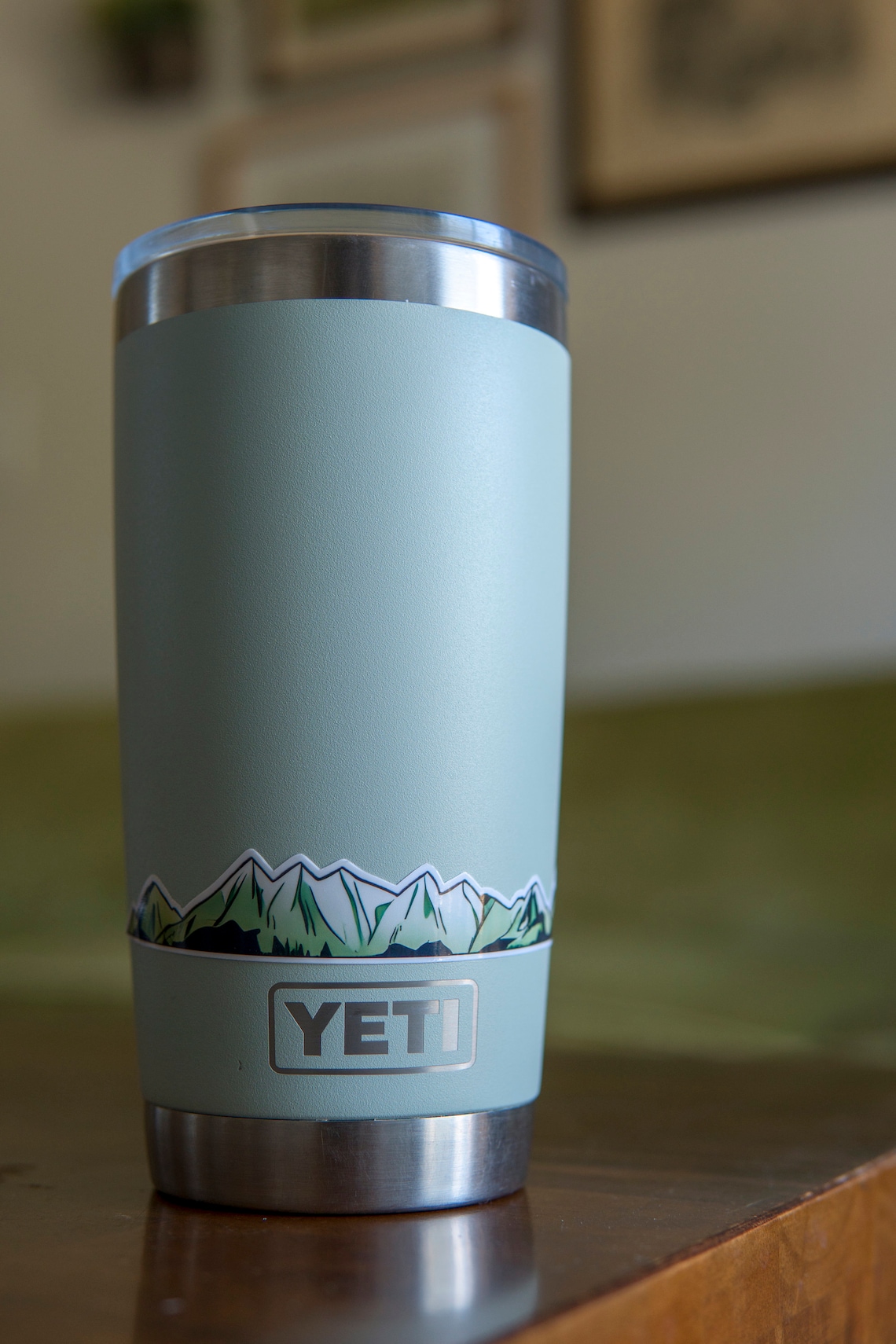 Alpine Landscape Sticker Waterproof Outdoorsy Mountain Sticker, Water ...