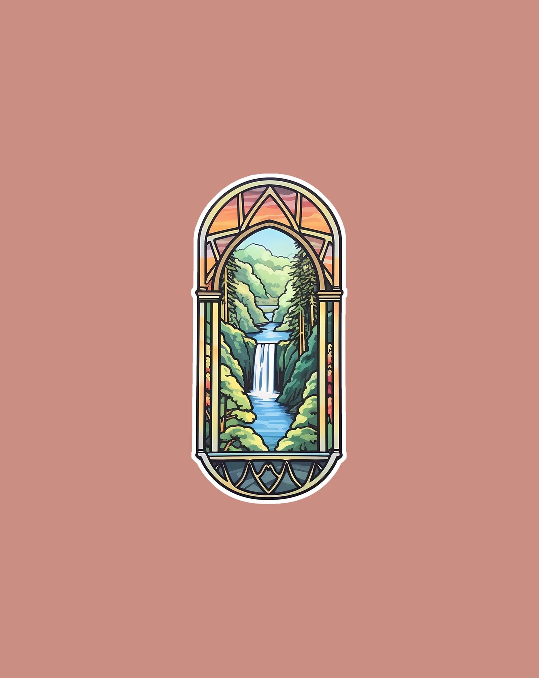 Beautiful Waterfall Sticker - Etsy