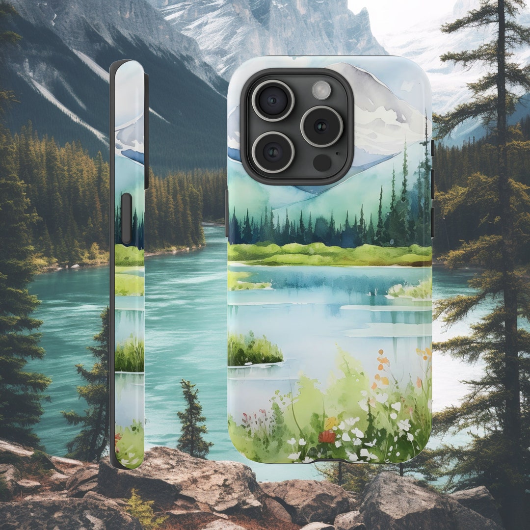 PNW Wildflower Mountain Iphone, Google Pixel, Samsung Galaxy Phone Case ...