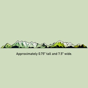 Alpine Landscape Sticker - Waterproof Outdoorsy Mountain Sticker, Water ...