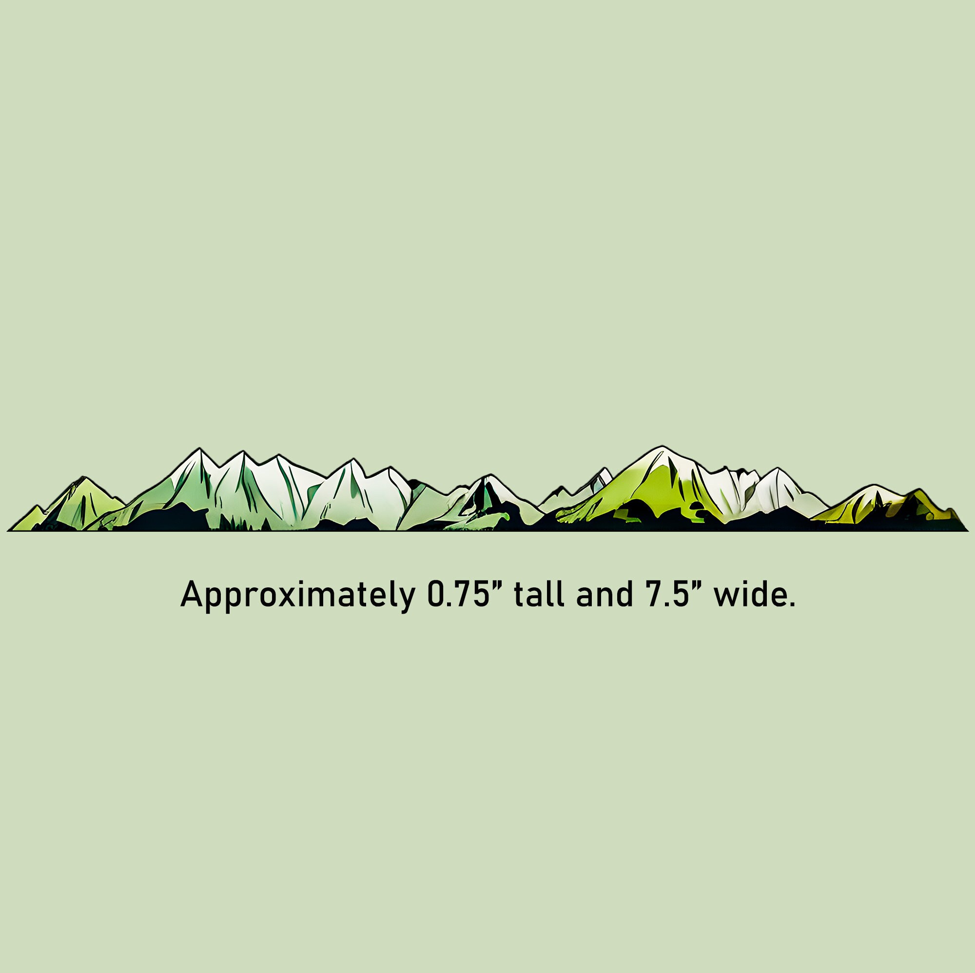 Alpine Landscape Sticker Waterproof Outdoorsy Mountain Sticker, Water ...