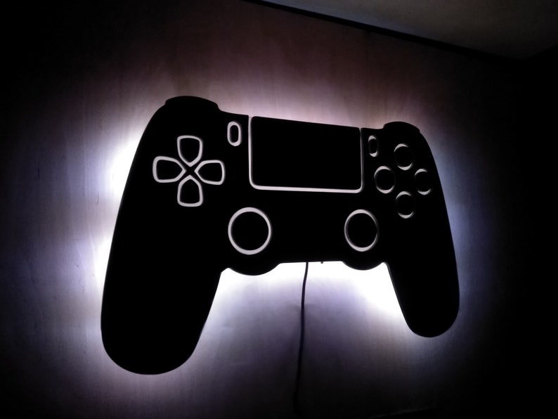 Playstation 4/ Xbox One Controller Lighting Sign Family | Etsy