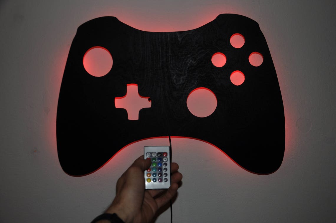Xbox Lighting Sign Siluet Wall Art Illuminated LED | Etsy