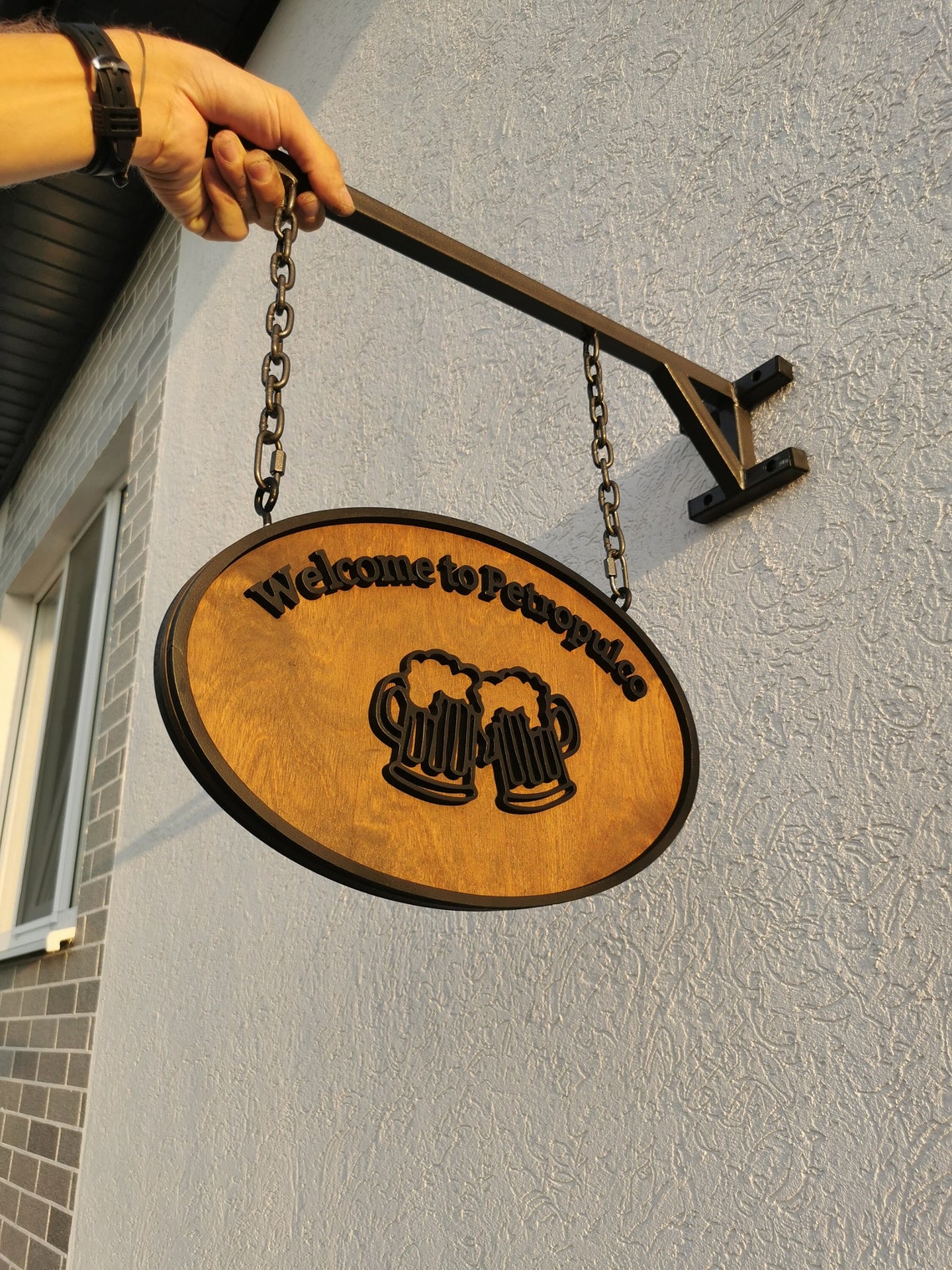 Individual Sign Bracket Industrial Sign Bracket Metal Holder - Etsy