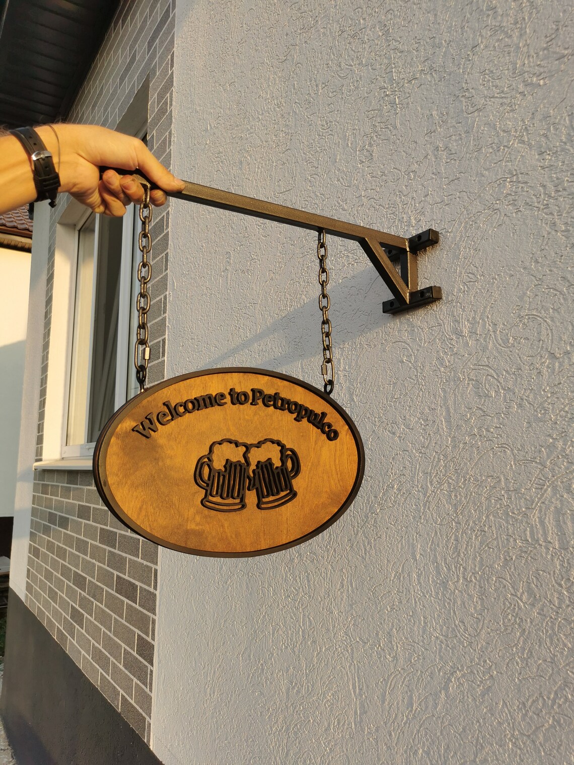 Individual Sign Bracket Industrial Sign Bracket Metal Holder - Etsy