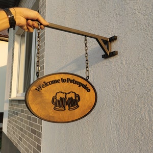 Individual Sign Bracket, Industrial Sign Bracket, Metal Holder for Sign ...