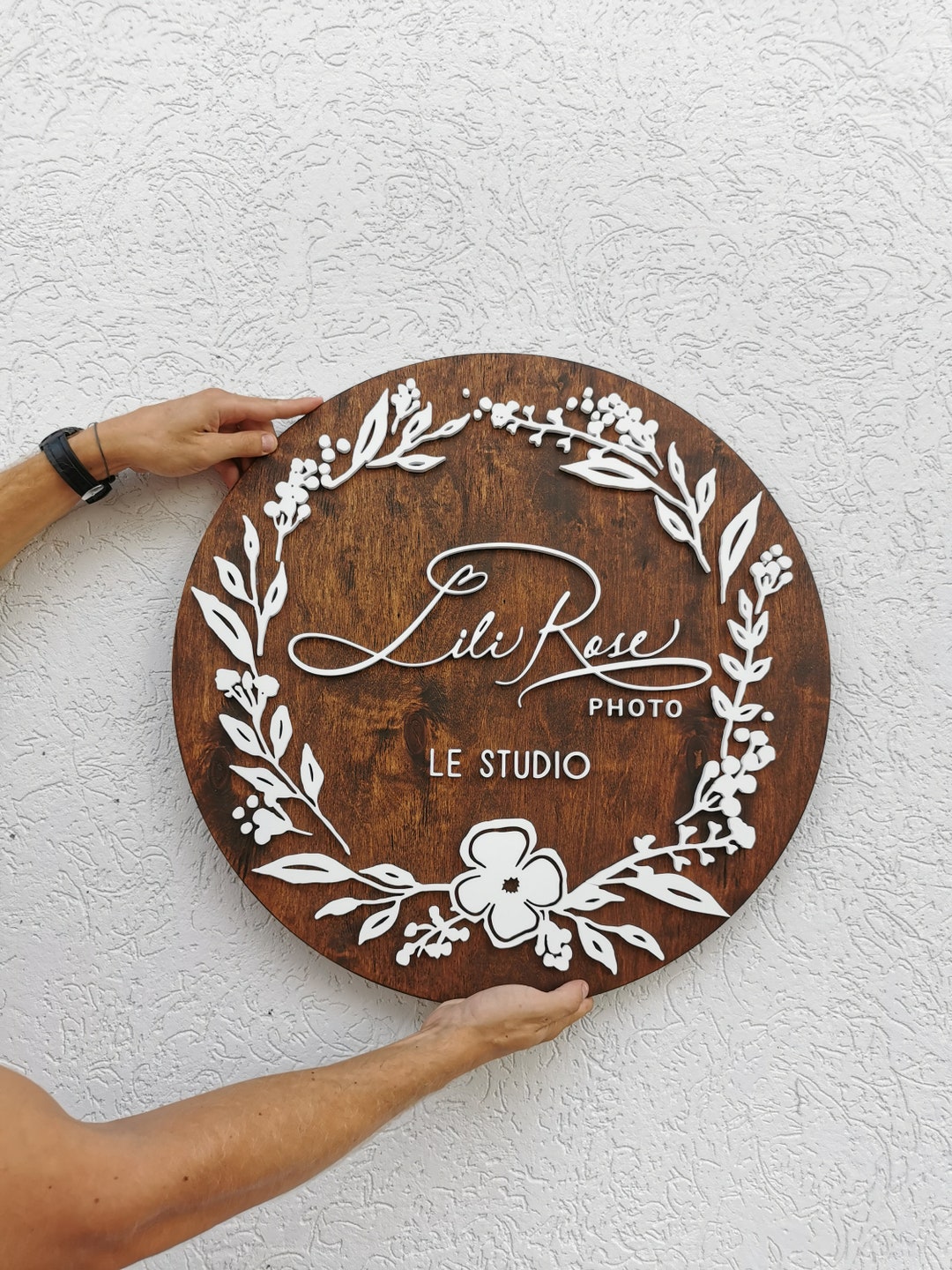 Custom 3D Wood Business Sign – Personalized Logo, Storefront Decor - Etsy