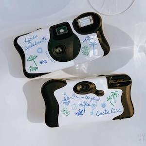 Custom Wrap for Disposable Camera for Wedding Party Tropical Beach ...