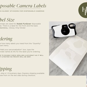 Birthday Theme Wrap for Disposable Camera for Birthday Party • Label ...