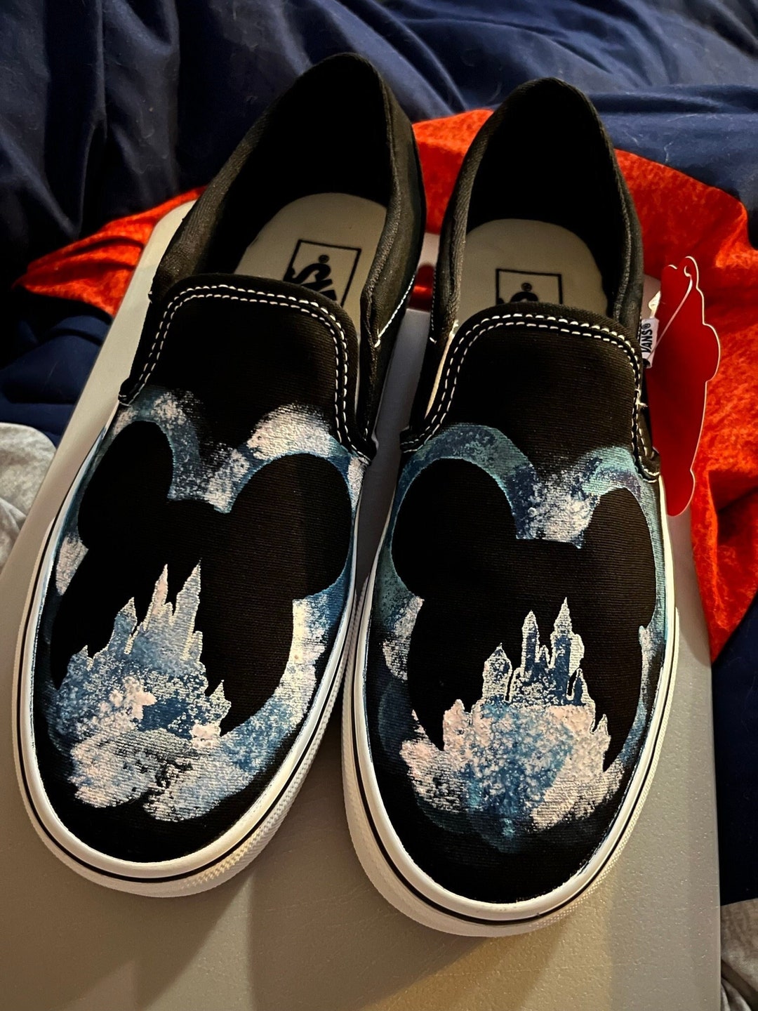 Custom Painted Asher Vans - Etsy