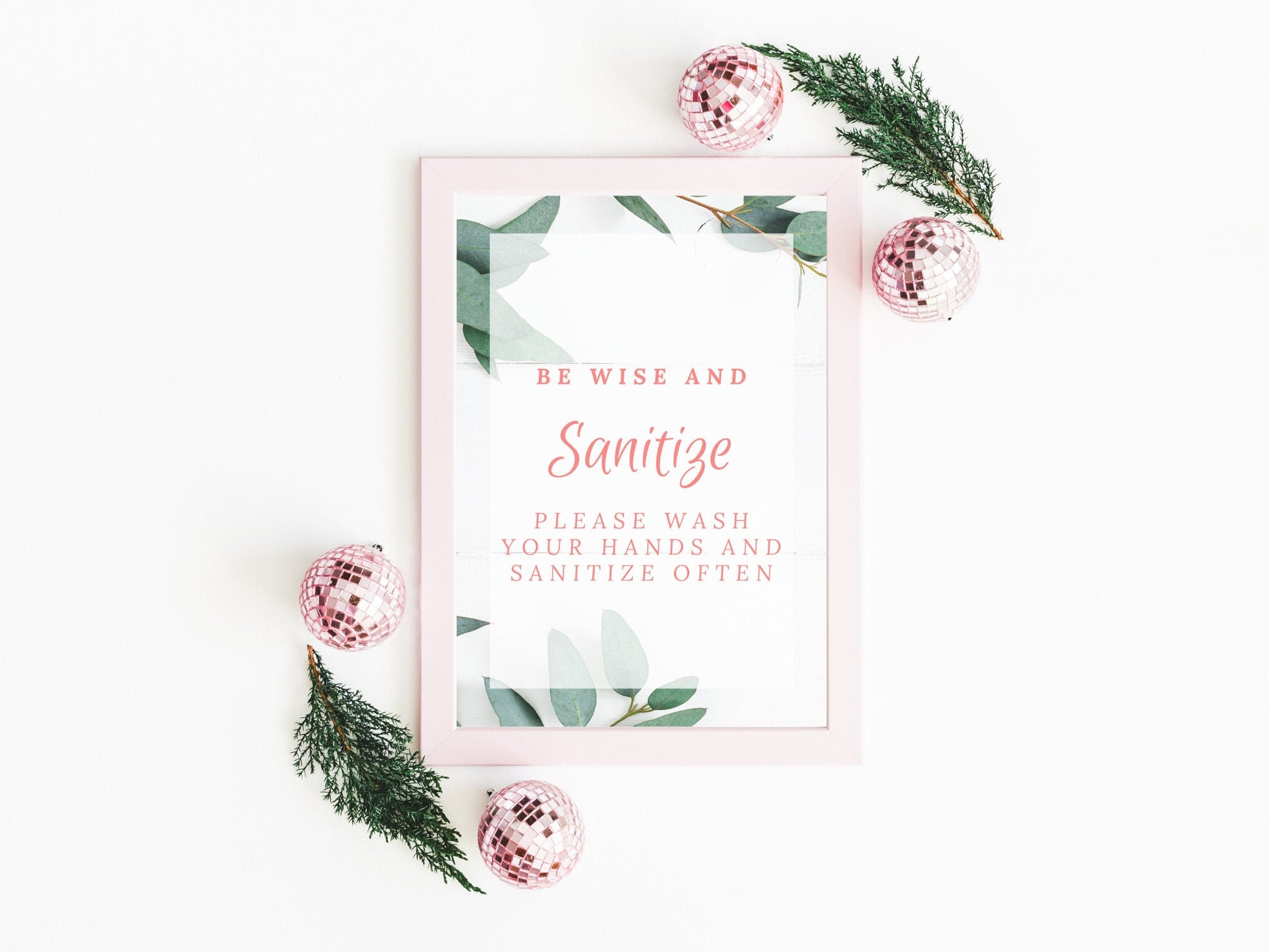 Be Wise and Sanitize Social Distancing Wedding and Event Sign - Etsy