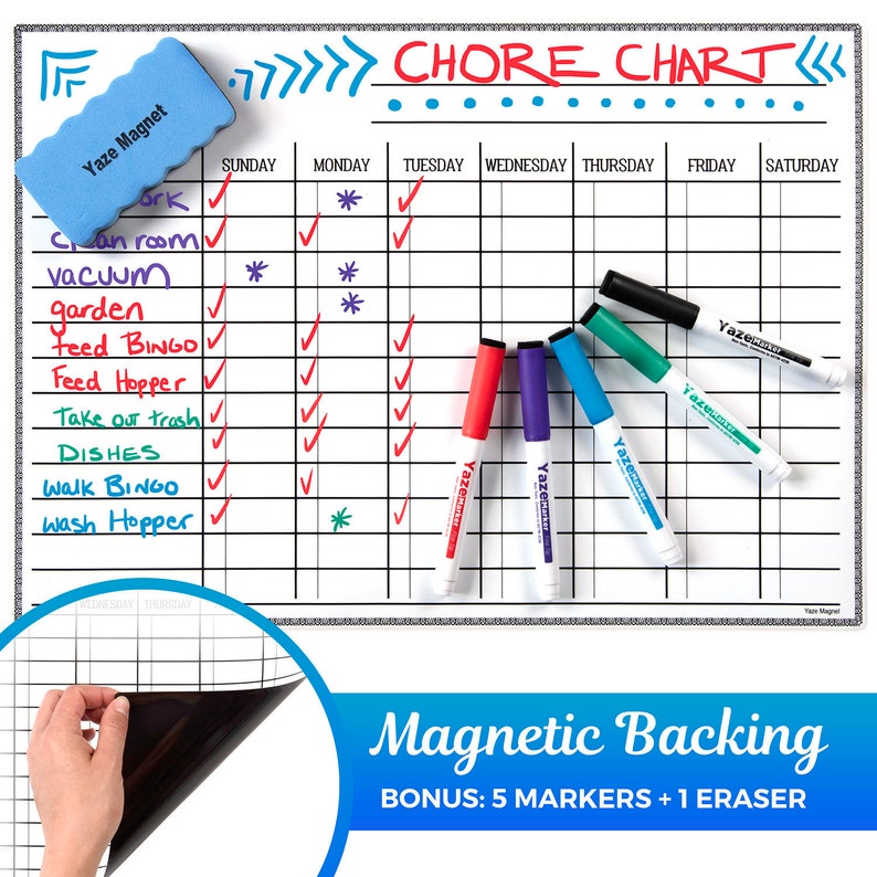 Whiteboard Chore Chart Magnetic Dry Erase Chore Board For Etsy whiteboard-chore-chart-magnetic-dry-erase-chore-board-for-etsy