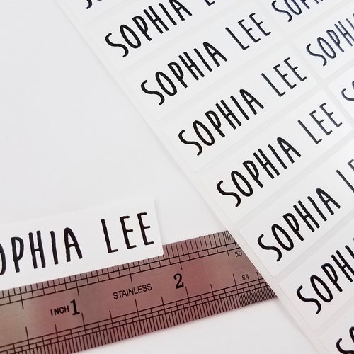 Kid's Name Labelswaterproof Name Labels Personalized - Etsy