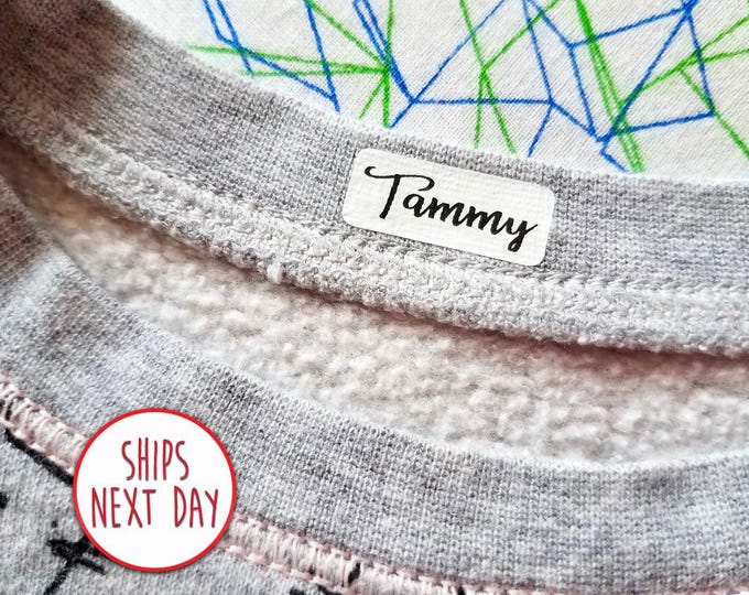 Embroidered Name Tag for Personalization for Stockings, Gifts, or ...