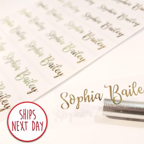 Custom Gold Foil Stickers - Etsy