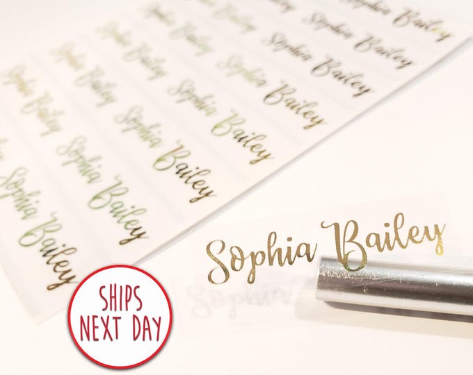Custom Metallic Transfer Labels – UV Metal-look Stickers | Personalized ...