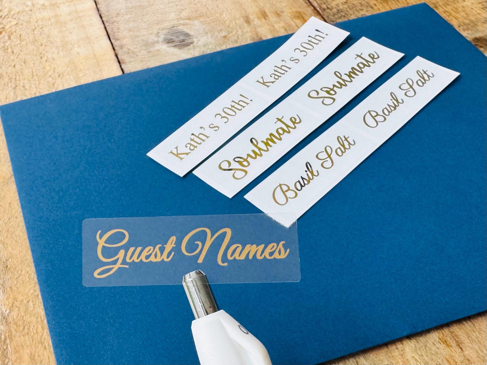 Personalized Guest List Clear Name Stickers: Birthday Wedding Custom ...