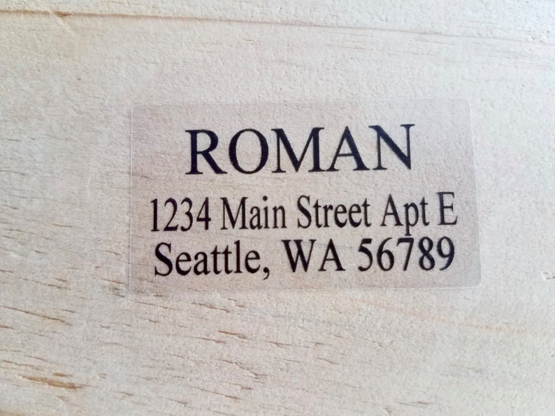 Return Address Labels Times New Roman Labels Times New - Etsy