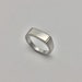 Handmade Sterling Silver Flat Signet Ring – Unisex Silver Signet Ring ...