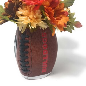 University of Georgia Football Flower Vase-Football Decor-UGA | Etsy